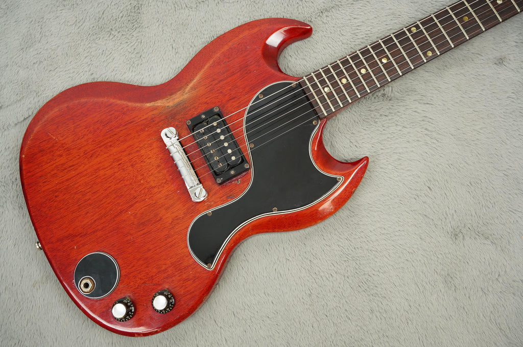 1964 Gibson SG Junior, Cherry ex-Neol Davies/Roger Lomas – ATB Guitars